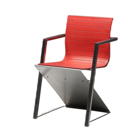 Red Casino D8 Chair attributed to Pentagon Group, Germany, 1987 | Chairish