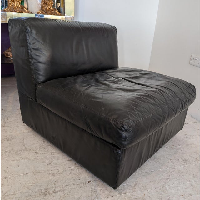 Mid-Century Leather Lounge Chair by De Pas Durbino & Lomazzi for ...