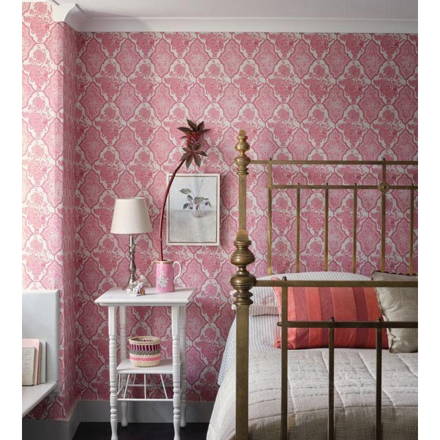 Cameo Vase Wallpaper - Light Gray - Sample | Chairish