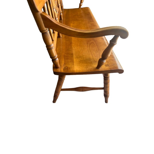 Mid 20th Century Vintage, Cushman Colonial, Solid Maple, Deacon's Bench ...