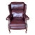 Late 20th Century Queen Anne Style Leather Wingback Recliner With ...