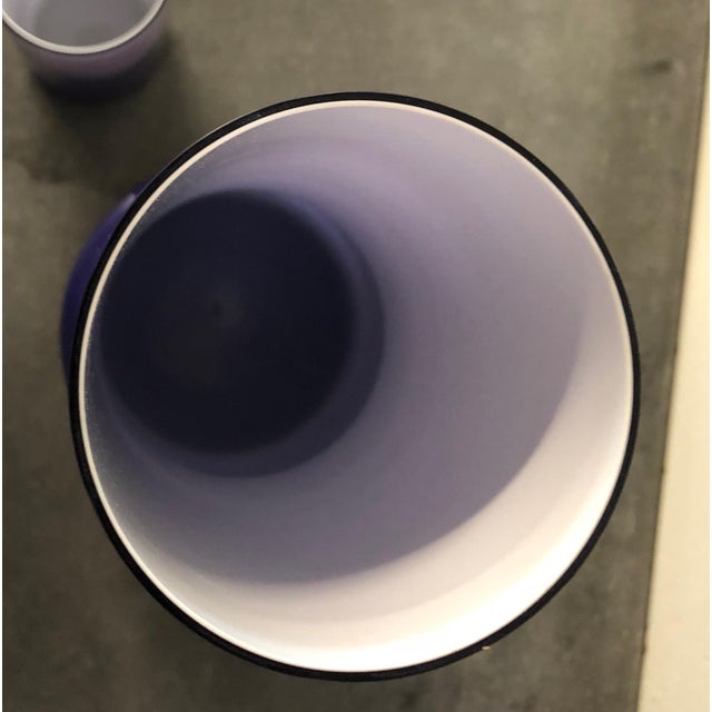 Mid Century Kastrup Raymor Purple Vase - 12" High - With Matching ...