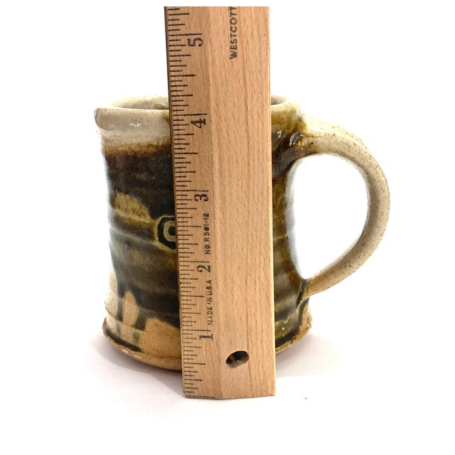 Vintage Studio Art Pottery Infinity Symbol Ceramic Mug in Earthy Browns ...