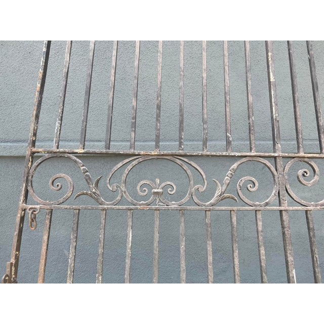 1920s Oversized Gothic Driveway Gates in Solid Iron - Set of 2 | Chairish