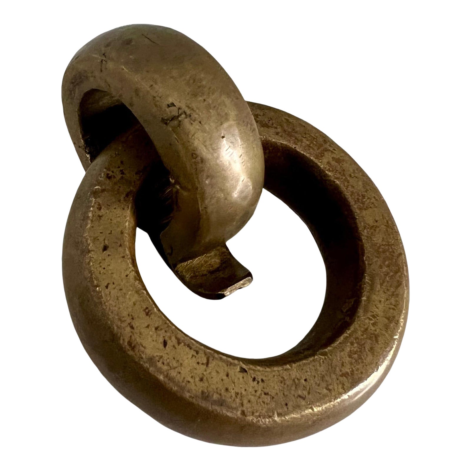 Architectural Element Bronze Ring Paperweight | Chairish