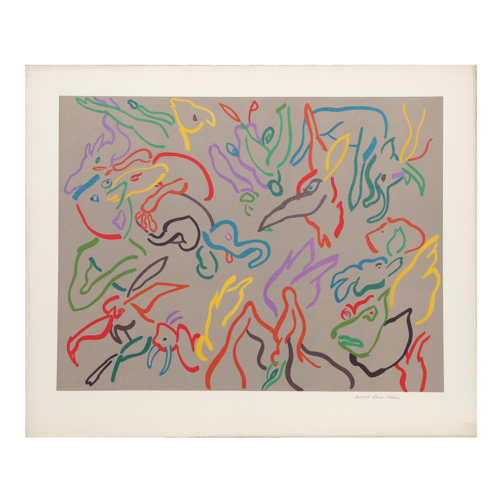 Susan Elias, Spring Song, Lithograph | Chairish