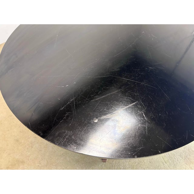 Mid Century Scandinavian Modern Round Coffee Table by Stendig | Chairish