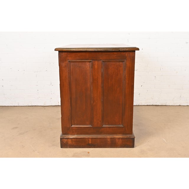 Antique Victorian Walnut Architect's Blueprint Flat File Cabinet or ...