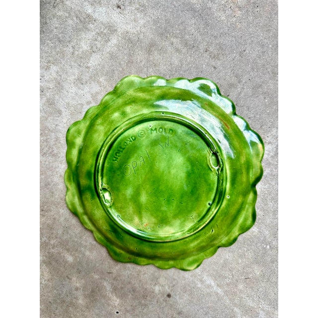 1970s Vintage Holland Mold Cabbage Ware Green Ceramic Tureen With Plate ...