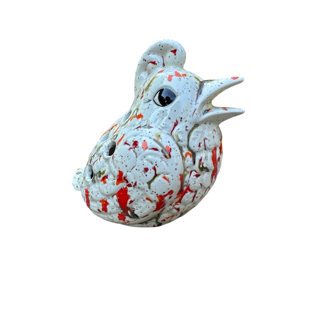 Vintage Splatterware Rooster Chicken Decor | Chairish