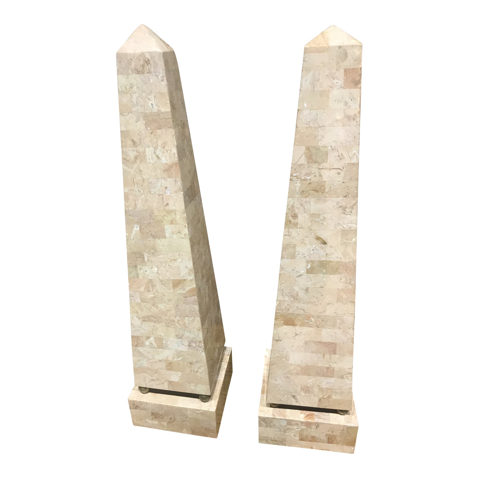 Mid Century Modern Obelisks - A Pair | Chairish