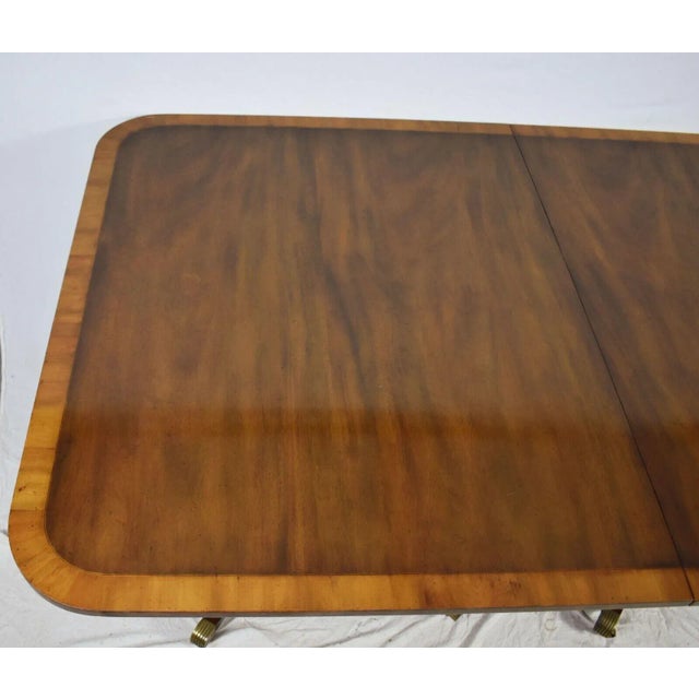 Mid 20th Century Kittinger Mahogany Double Base Dinning Table 100 Year ...