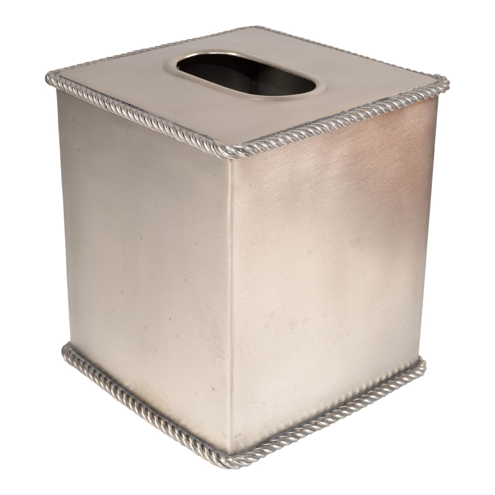 1970s Bohemian Hand Embossed Stainless Steel Tissue Box Cover Veratex ...