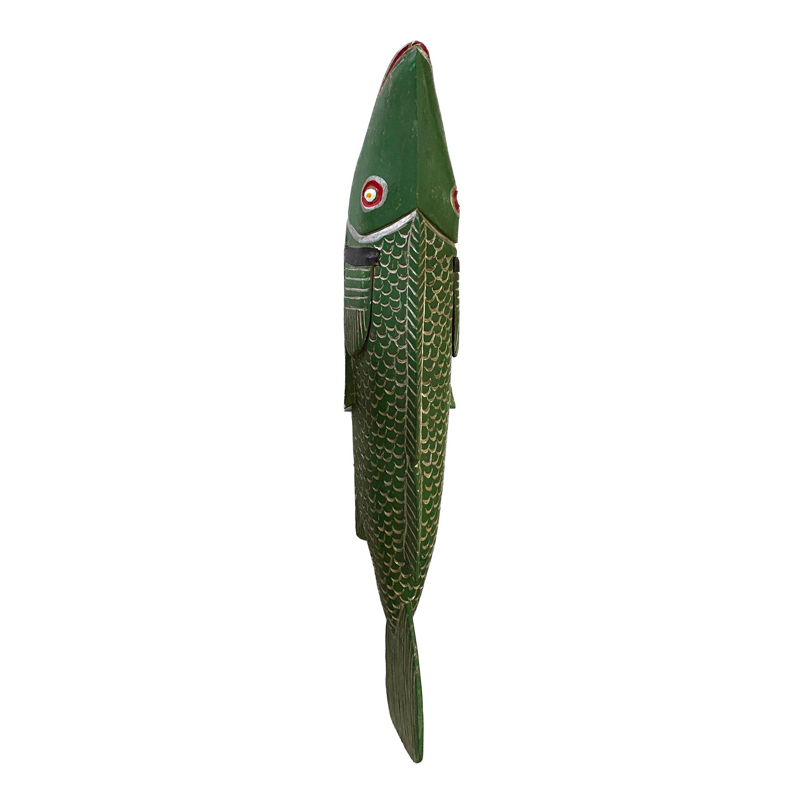 Vintage African Wooden Fish Bozo Tribe Mali 43.5" | Chairish