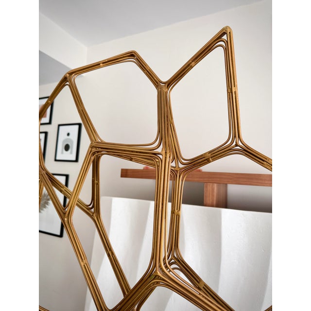 Geometric Sculptural Made Goods Efrain Honeycomb Room Divider in Aged ...