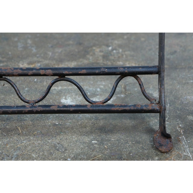 Vintage Folding Iron Luggage Rack | Chairish