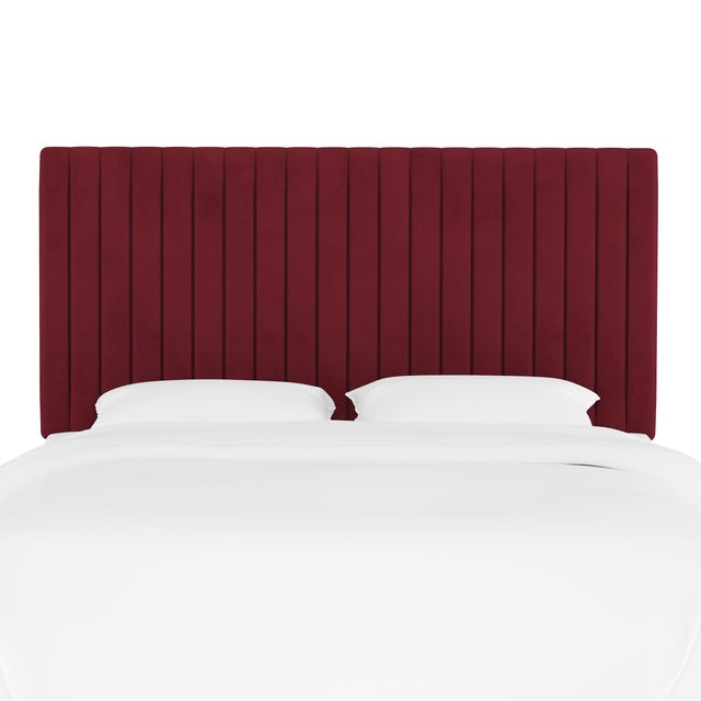 Queen Headboard, Velvet Berry | Chairish