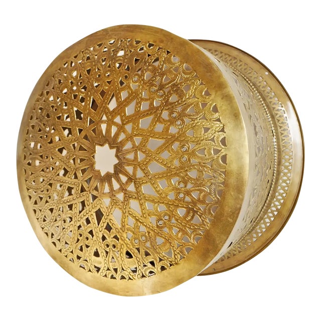 21st Century Brass Moroccan Wall / Ceiling Sconce Lamp Cover | Chairish