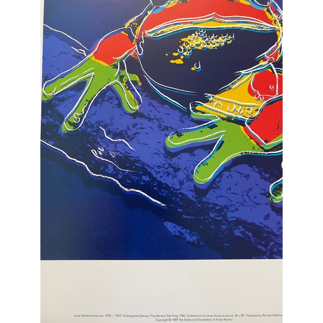 1980s Andy Warhol Foundation "Pine Barrens Tree Frog - 1983” Endangered ...