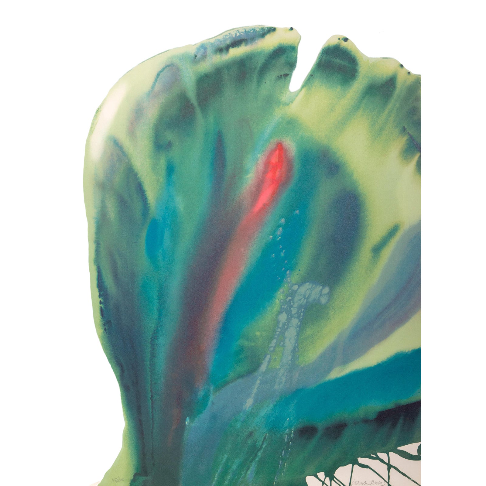 Lamar Briggs Flower Coasas II, Colorful Abstract by Lamar Briggs 1976 ...