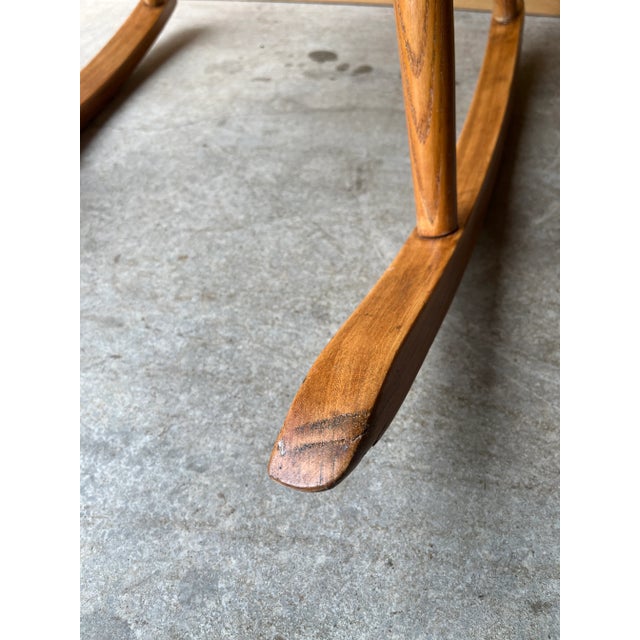 Straight Back Rocking Chair Attributed to Nakashima for Knoll | Chairish