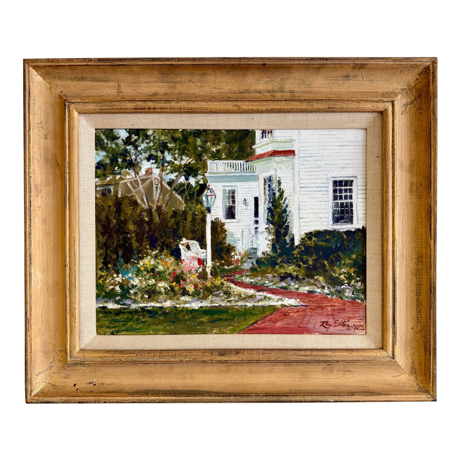 Original Signed Oil Painting by Ray G. Ellis Edgartown Martha's ...