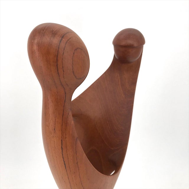 Danish Teak Sculpture Lovers Embraced Dancing Simon Randers, Denmark ...