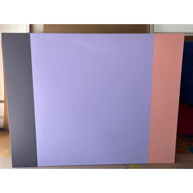 "Violet/Charcoal/Powder" Original Painting by Martha Angus | Chairish