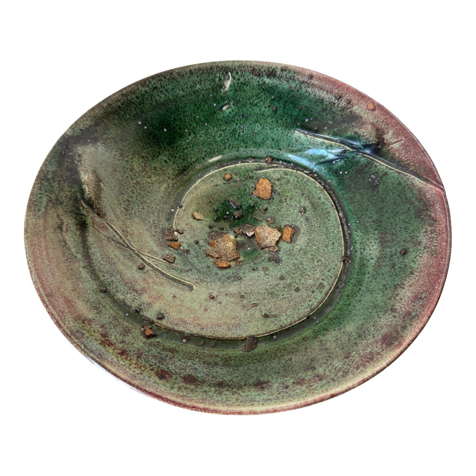 1980s Vintage Organic Modern Abstract Studio Form Art Pottery Bowl ...