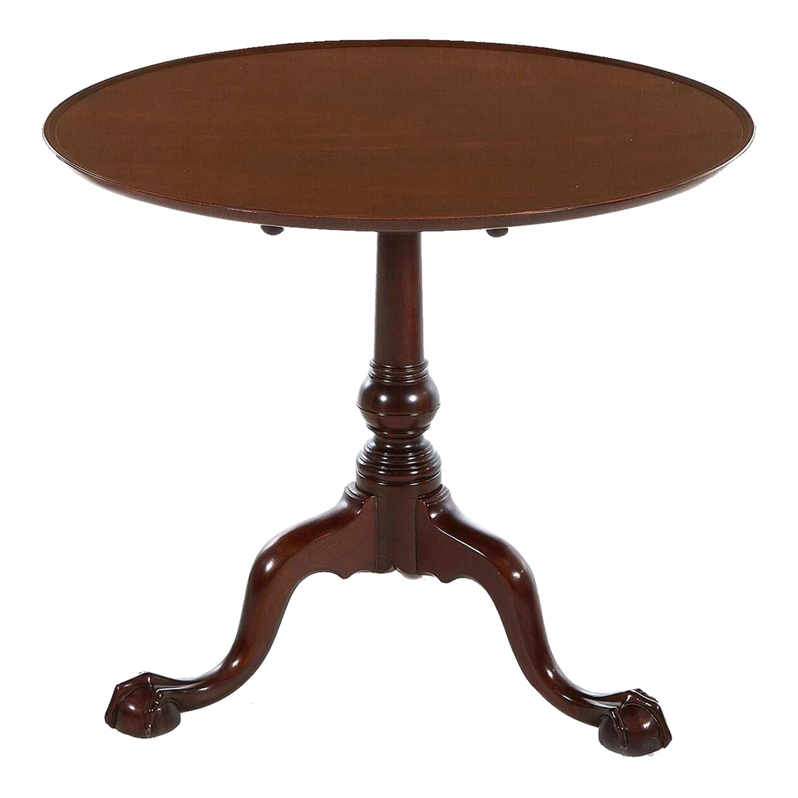 Stickley Williamsburg Mahogany Round Pie Table Tea Table Cw 70 Claw and ...
