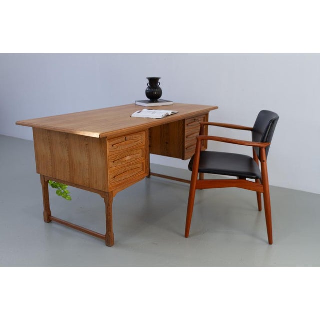 Danish Teak Captains Chair by Erik Buch for Ørum, 1960s | Chairish