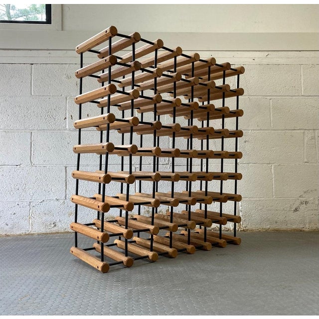 Vintage Wooden Modular Wine Rack | Chairish