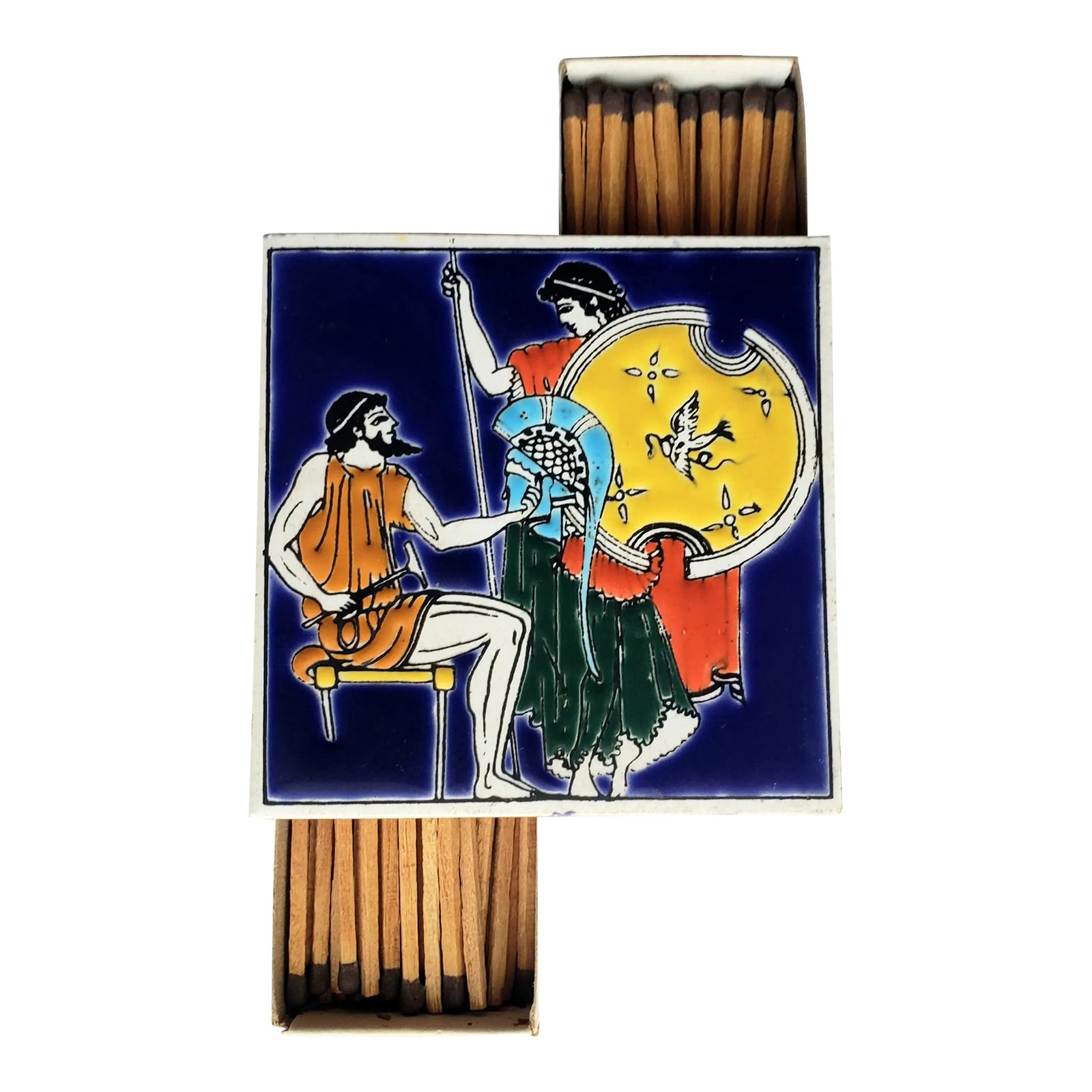 Vintage Ceramic Tile Matchbox Holder | Chairish