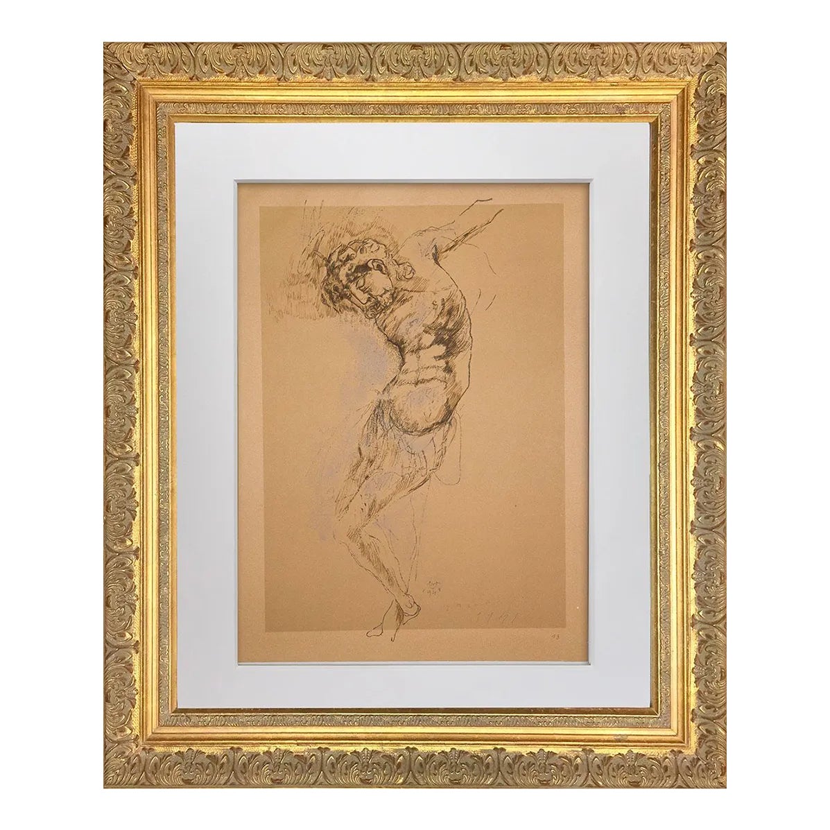 Marino Marini Lithograph Signed Ltd Edition "Christ" With Custom Frame ...