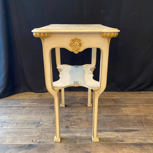 Lovely Art Nouveau Italian Side Table | Chairish