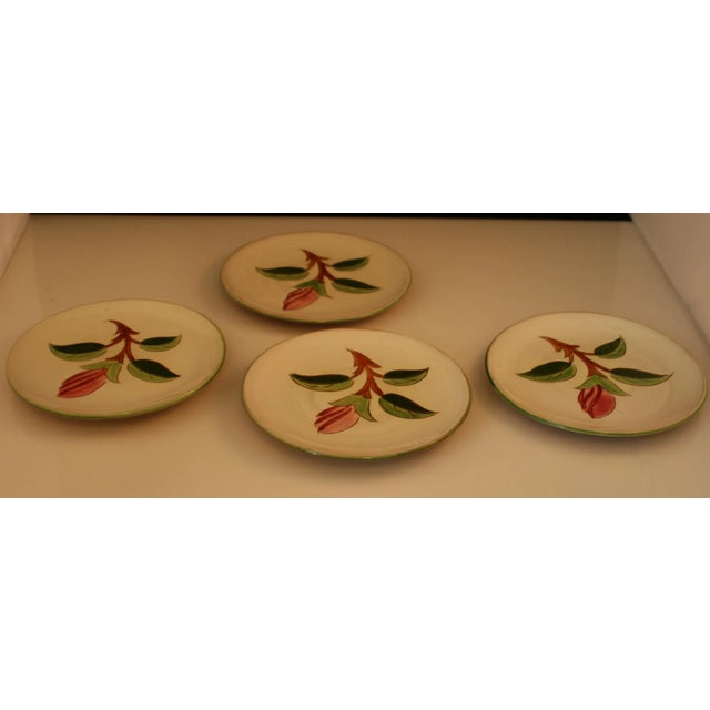1940s Vintage Stangl Pottery Pink Lily Prelude Pattern Round Appetizer ...