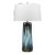 Brushstroke Ceramic Table Lamp | Chairish