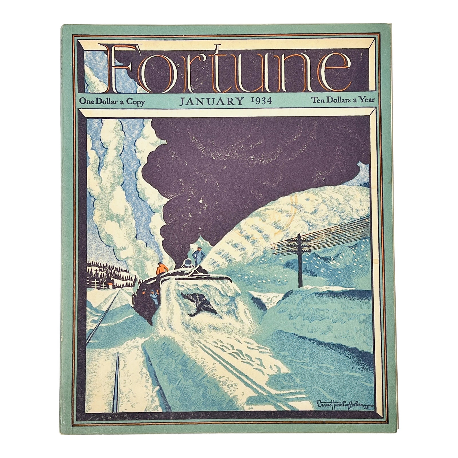 Vintage Fortune Magazine January 1934 - Intact | Chairish