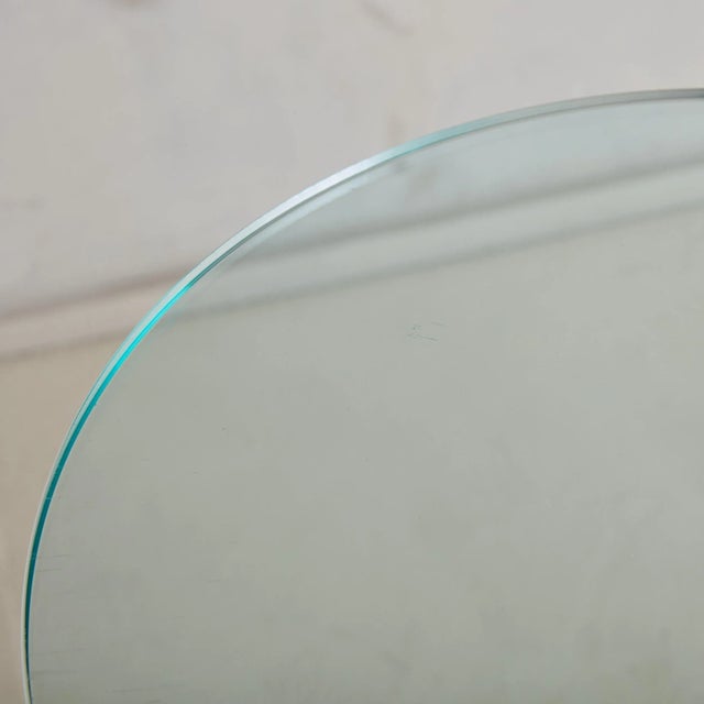 Vintage Glass Side or Display Table, Made in Italy | Chairish
