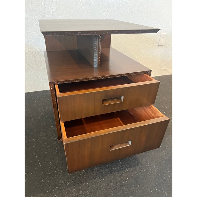 Frank Lloyd Wright for Heritage Henredon “Taliesin” Side Table | Chairish