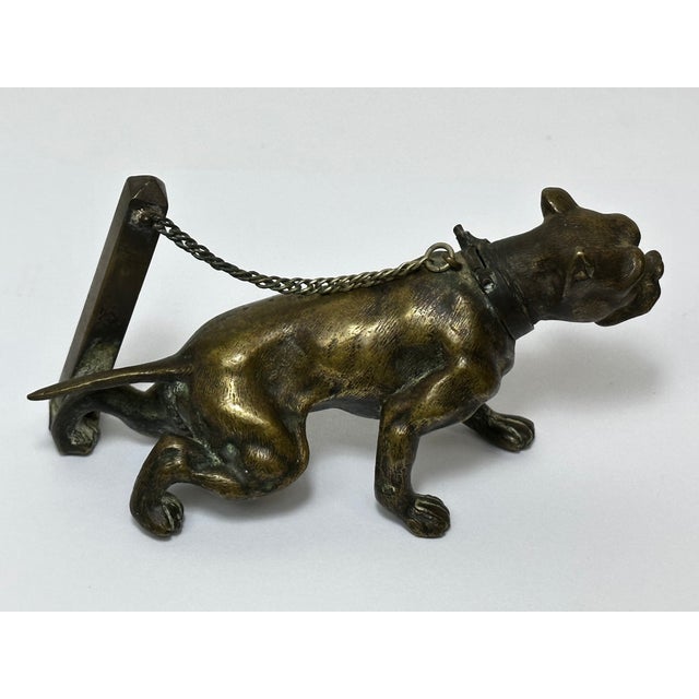 Traditional Small 19th Century French Bronze Vesta Case Match Striker ...