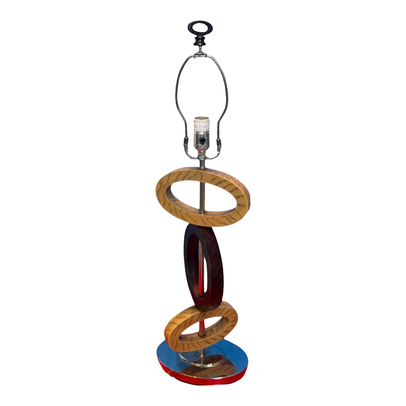 Vintage Balancing Elliptical Loop Table Lamp | Chairish