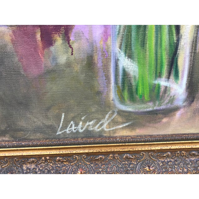 Late 20th Century Casey Laird Floral Still Life Original Painting ...