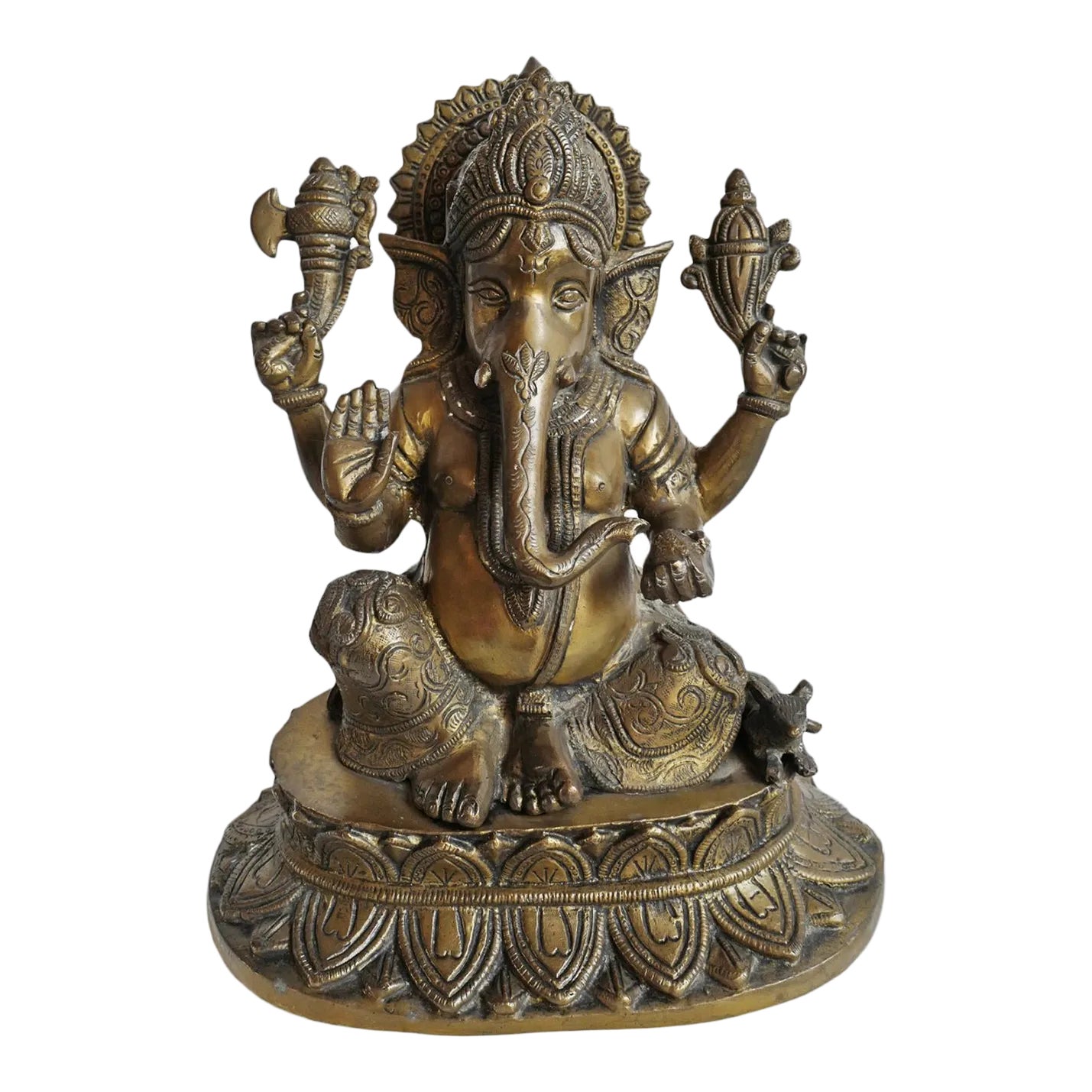 Vintage Brass Ganesha | Chairish