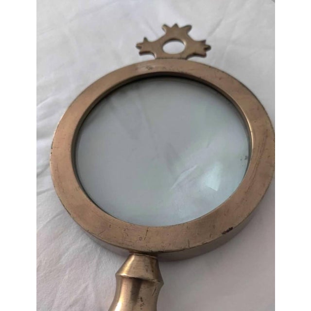 Over-Sized Brass Skeleton Key Magnifying Glass Circa 1980s | Chairish