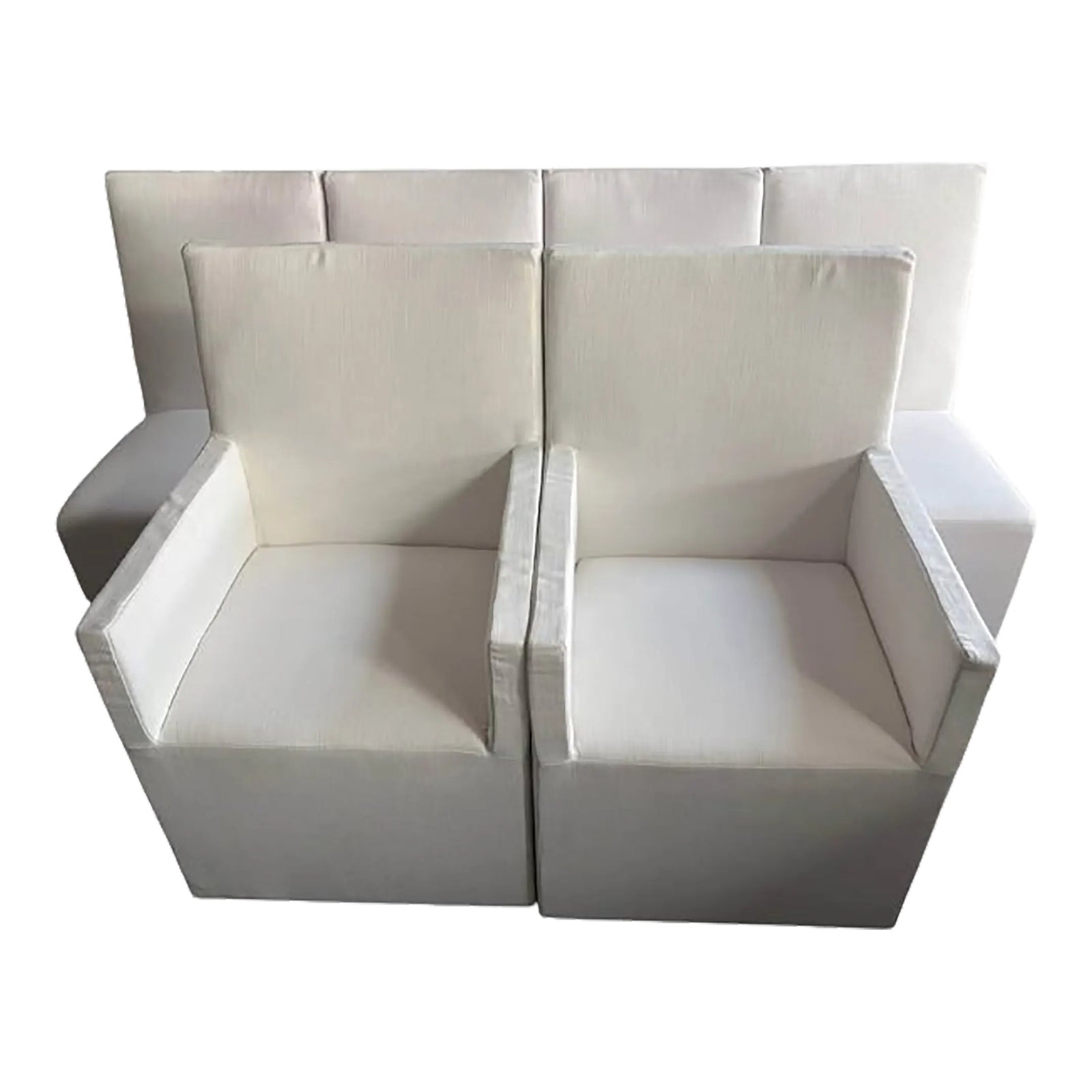 Restoration Hardware Rh Ellison High-Back Fabric Dining Chairs – Set of ...