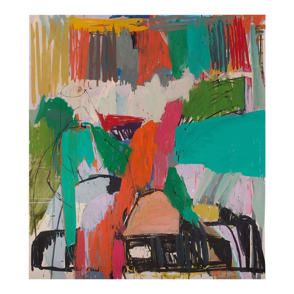 Contemporary Abstract Oil on Canvas Painting "Void" by Karl Bielik ...