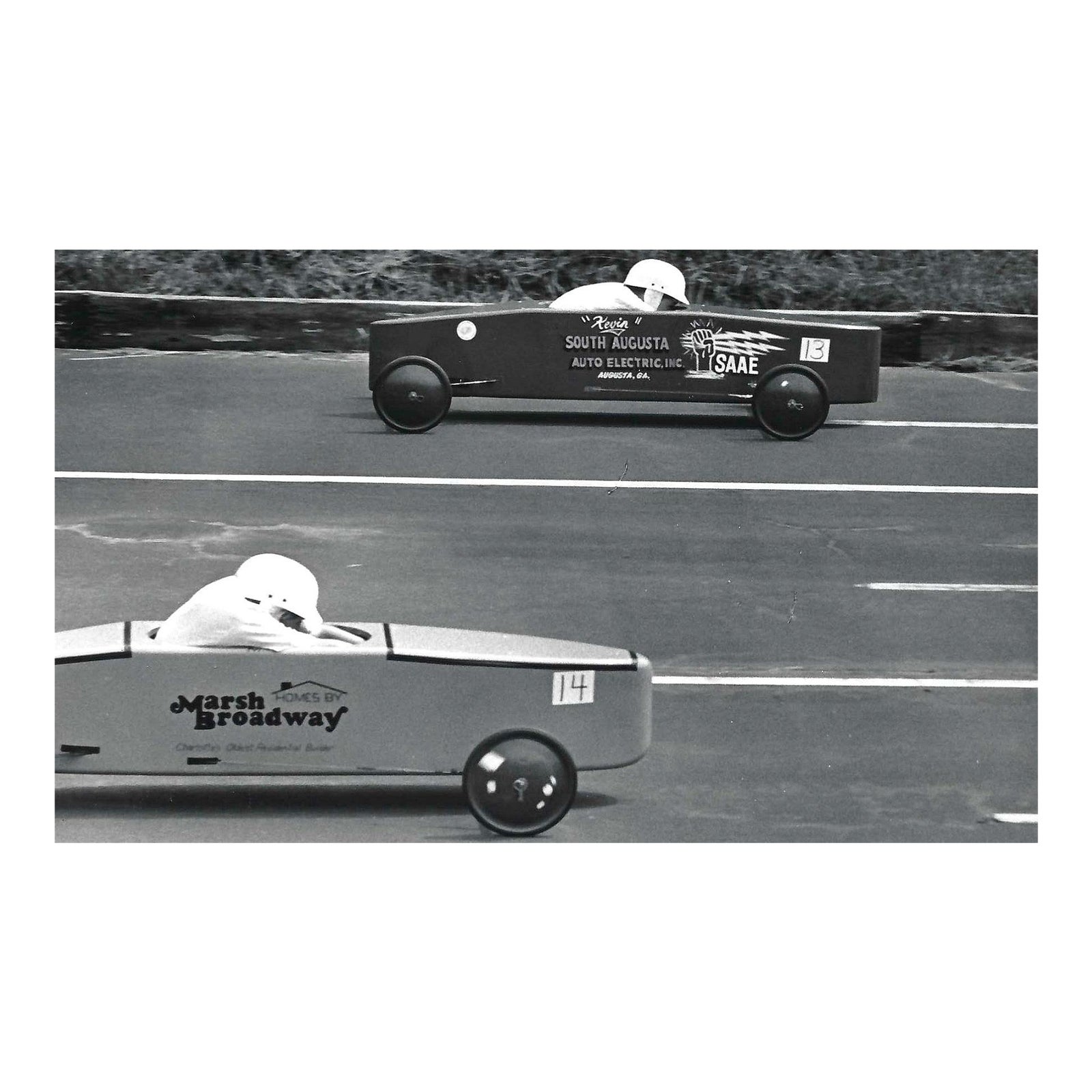 1981 Charlotte Soapbox Derby Race Photograph by Peggy Robertson | Chairish
