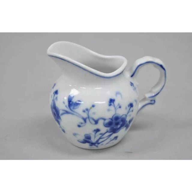 Circa 1900s Victoria Blue 7050 Porcelain Mini Creamer by Sigma | Chairish