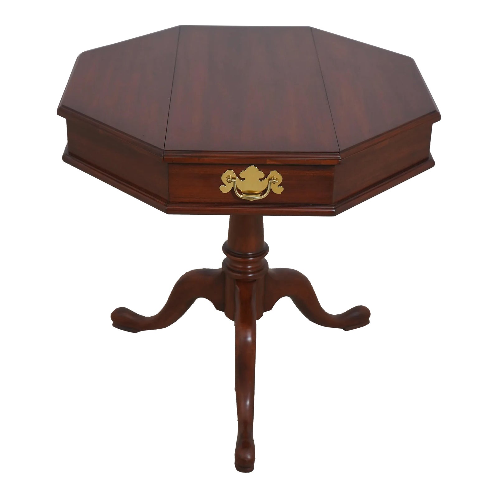 Henkel Harris Cherry Octogonal Jefferson Table | Chairish
